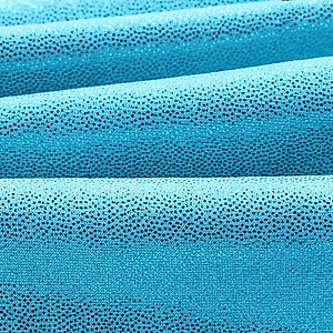 BAOHULU Leotards for Girls Gymnastics Embroidery Glitter Tumbling Shorts Bottoms KHB179_LightBlue_8A