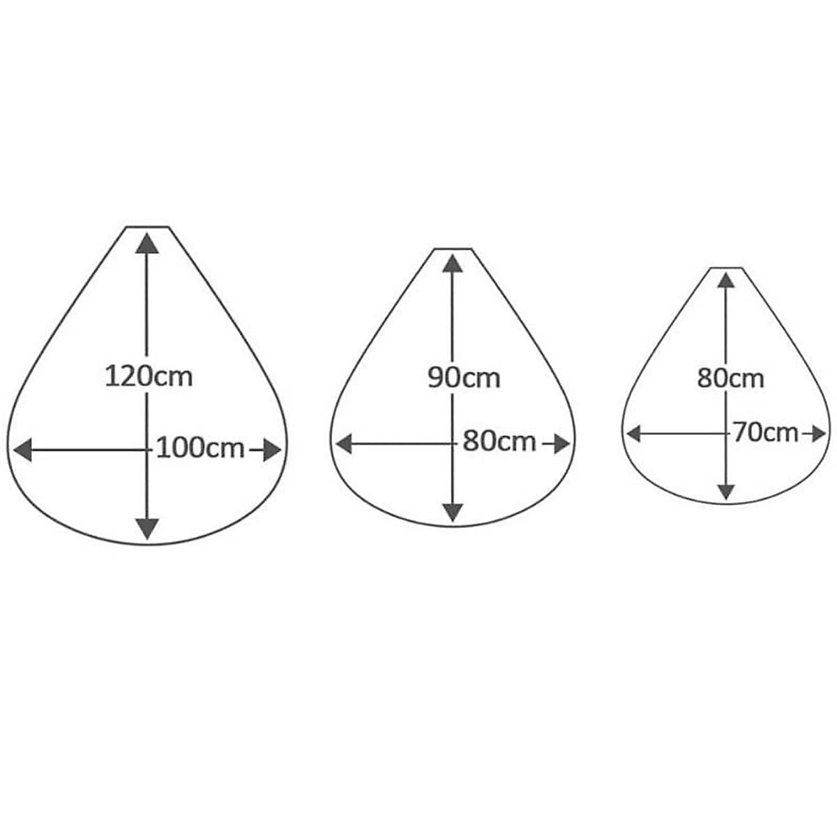 HIGOGO Lazy Sofa Cover Bean bag Chair Cover Without Filler, BeanBag Cover, Home Furniture Accessories (Color : D, Size : 80 * 90cm)