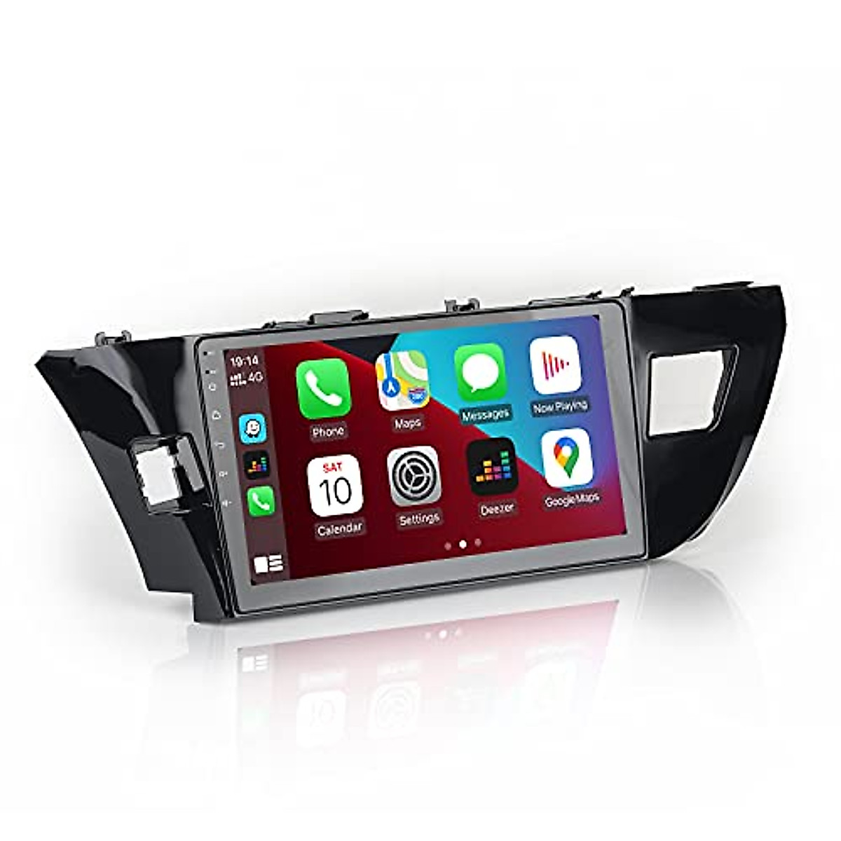 Android 10.0 6GB 128GB Radio Car Stereo Apple CarPlay for Toyota Corolla 2014 2015 2016, ViaBecs 10.2" HD Touchscreen Head Unit Bluetooth GPS Navigation, 5GHz WiFi, SWC, DSP 48-EQ AM FM Radio