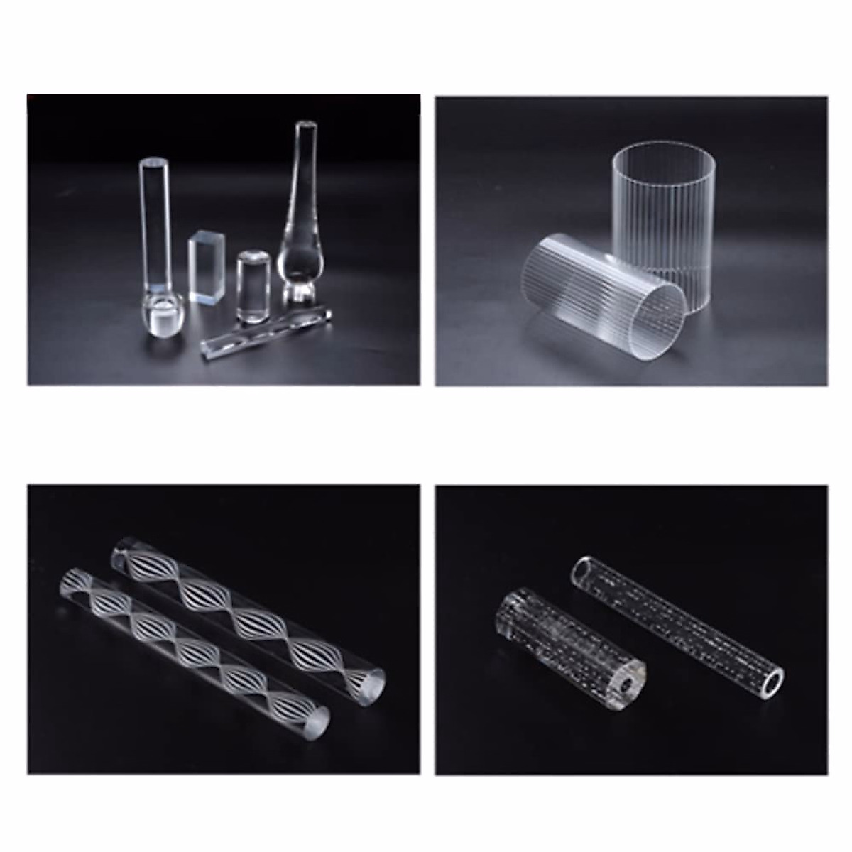 Fielect White Straight Line Acrylic Round Rod Standard Plexiglas Tolerance Lightweight for DIY 10mm Diameter 500mm Height 1Pcs