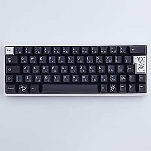 Hyekit Custom Keycaps - PBT Keycaps, Cherry Profile, Dye Sub, Japanese Keycaps, 6.25u, 7u, 161 Key Set, for Mechanical Keyboard, US and UK Layouts (Galaxy)