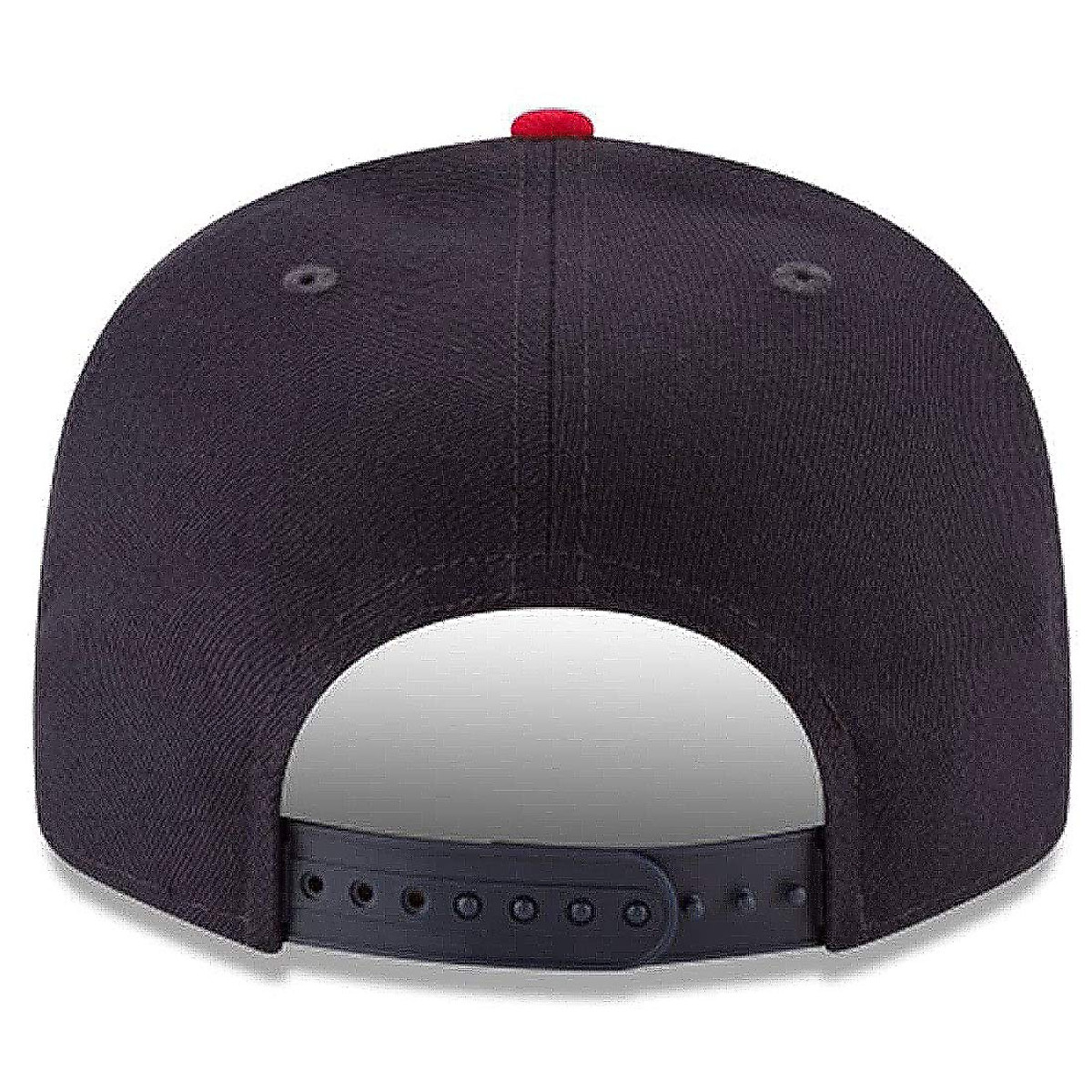New Era 9Fifty MLB Atlanta Braves Basic Navy/Red Snapback Hat 11591082 One Size