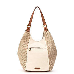 Sakroots Roma Straw Shopper Tobacco Batik World Tobacco Batik World