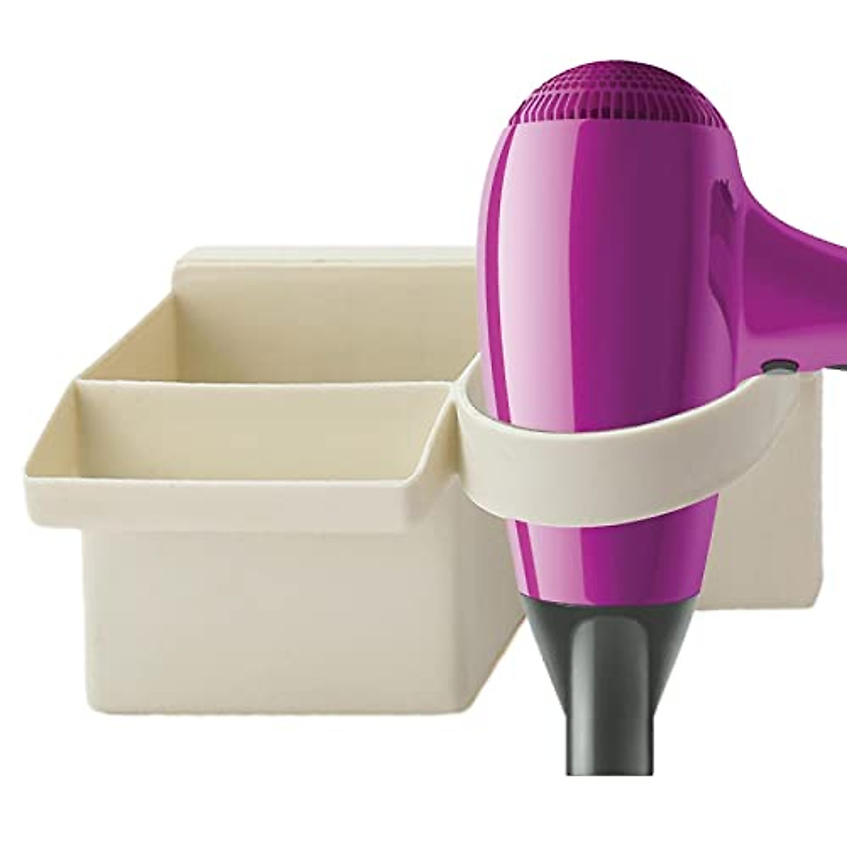 yuxun Blow Dryer Holder Wall Mount - 3 in 1 Wall Mounted Hair Tool Organizer | Hair Dryer Holder, Bathroom Organizer for Hair Dryer, Flat Irons, Curling Wands, Hair Straighteners