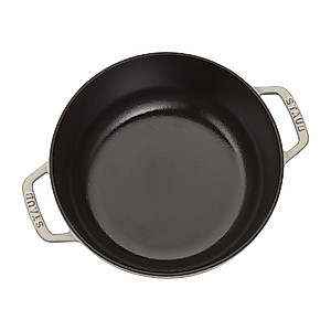 Staub Cast Iron 3.75-qt Essential French Oven - White Truffle, Made in France