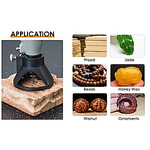 Drill Locator Rotary Positioner Professional Drill Grindering &Polishing Positioner Retainer Rotary Tool Accessory Electric Locator Horn Carving Rotary Tool Attachment