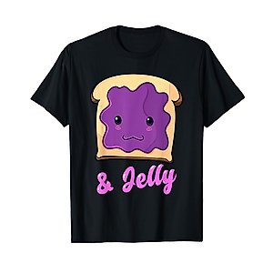 Kawaii PB&J Peanut Butter & Jelly Matching Blueberry Jam T-Shirt