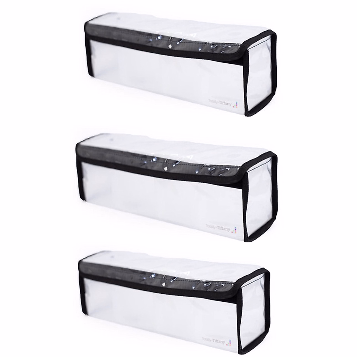 Totally Tiffany Easy to Organize Chasity Buddy Bag, Bundle of 3 Bags, Organize to 84 Square (3"x3") Ink Pads