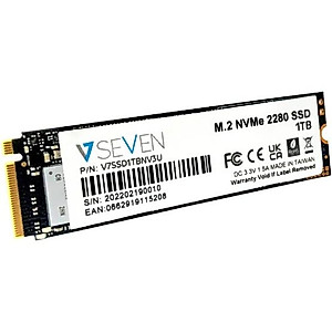 V7 1 TB Solid State Drive - M.2 Internal - PCI Express NVMe (PCI Express 3.0 x4) - TAA Compliant