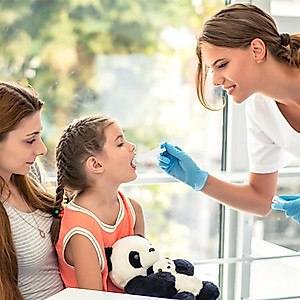 25pcs Spatula Professional Dental Depressors Plastic Stick Plastic Dental Practical