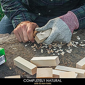 BeaverCraft BW18 pcs Basswood Carving Blocks Whittling Wood Carving Blocks Basswood for Carving Wood for Whittling Kit Wood Blocks for Carving Basswood for Wood Carving Set Wood Carving Wood