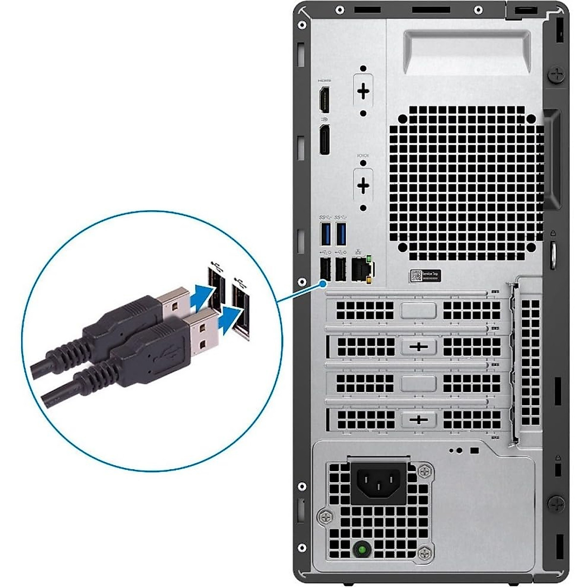 Dell OptiPlex 3000 Desktop Computer - Intel Core i5 12th Gen i5-12500 Hexa-core (6 Core) 3 GHz - 16 GB RAM DDR4 SDRAM - 512 GB M.2 PCI Express NVMe 3.0 x4 SSD - Tower - Black