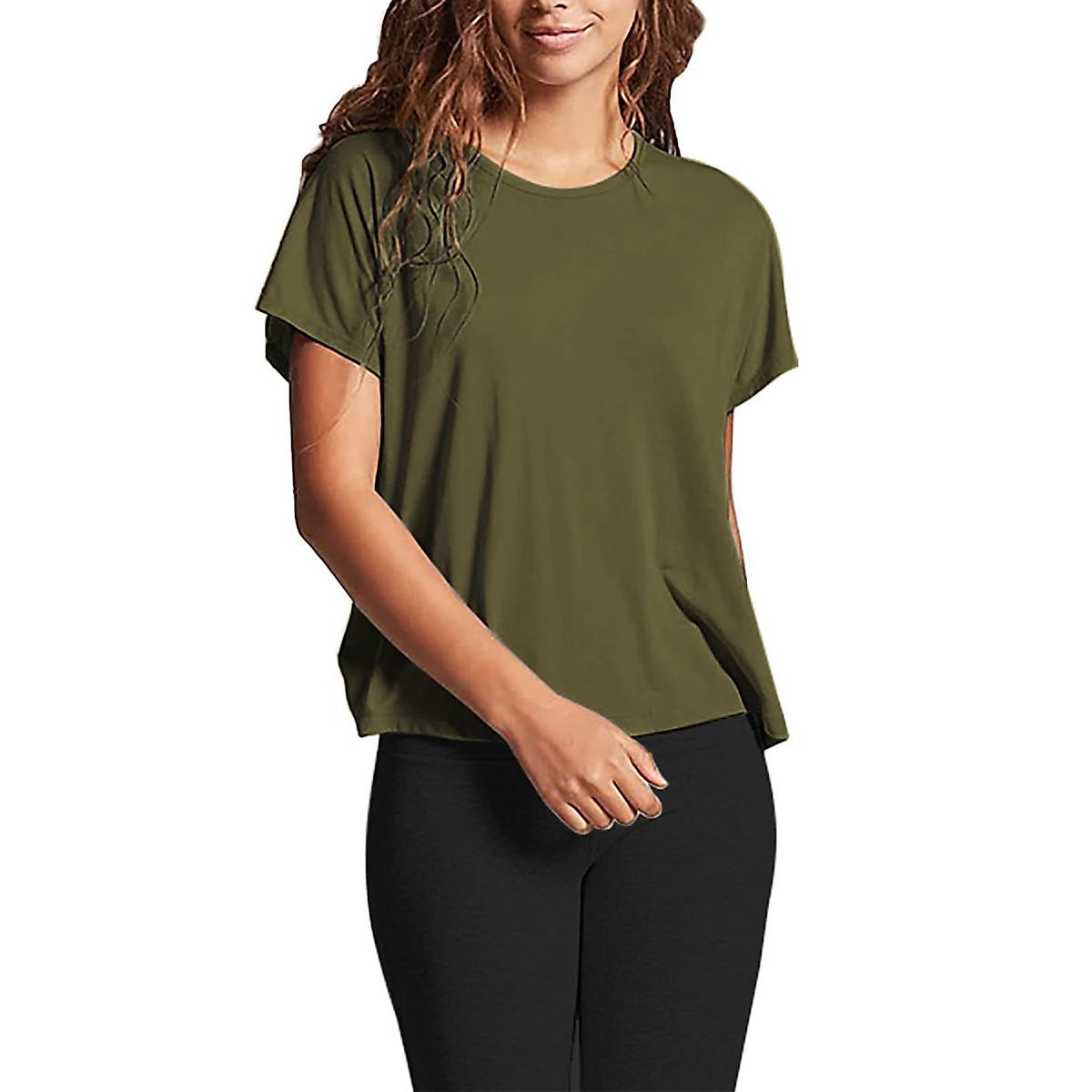 Mippo Workout Shirts Gym Tops Open Back Backless Top Athletic Gym Clothes Short Sleeve Work Out Tops for Women Army Green S