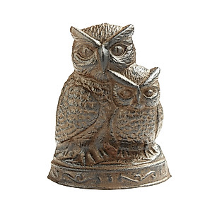 Antique Decor Decorative Owl Door Stopper - Cast Iron Door Stops for Bottom of Door - Rustic and Unique Decor Door Stop