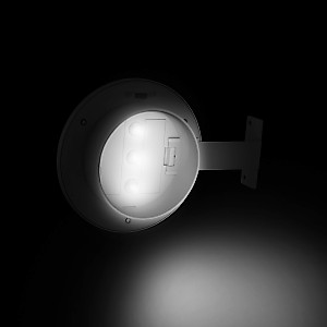 Everyday Home 80-109 Solar Outdoor Mounting Weather Resistant LED Illumination for Entrance, Walkway and Security Light, (Set of 2)