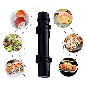 Unique ZONE Sushi Roller Bazooka Durable Grade Plastic Health and Safety Easy Cooking Sushi Rolls Best Kitchen Tool Maker Tube Utensils for Beginner