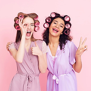 Jumbo Hair Rollers by Larvishe - Self Grip Hair Curlers Set for Long Hairs Including Jumbo, Large and Medium Hair Rollers - Ideal for Salon Dressing, 28 Piece Set