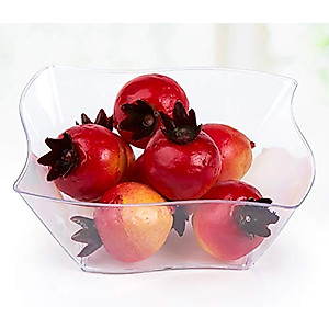 Lawei 100 pack 5 oz Mini Dessert Cups with Spoons - Mini Dessert Plates Disposable Bowls for Chocolate Desserts, Appetizers, Dessert Samplers, Dessert Shot Glasses & More