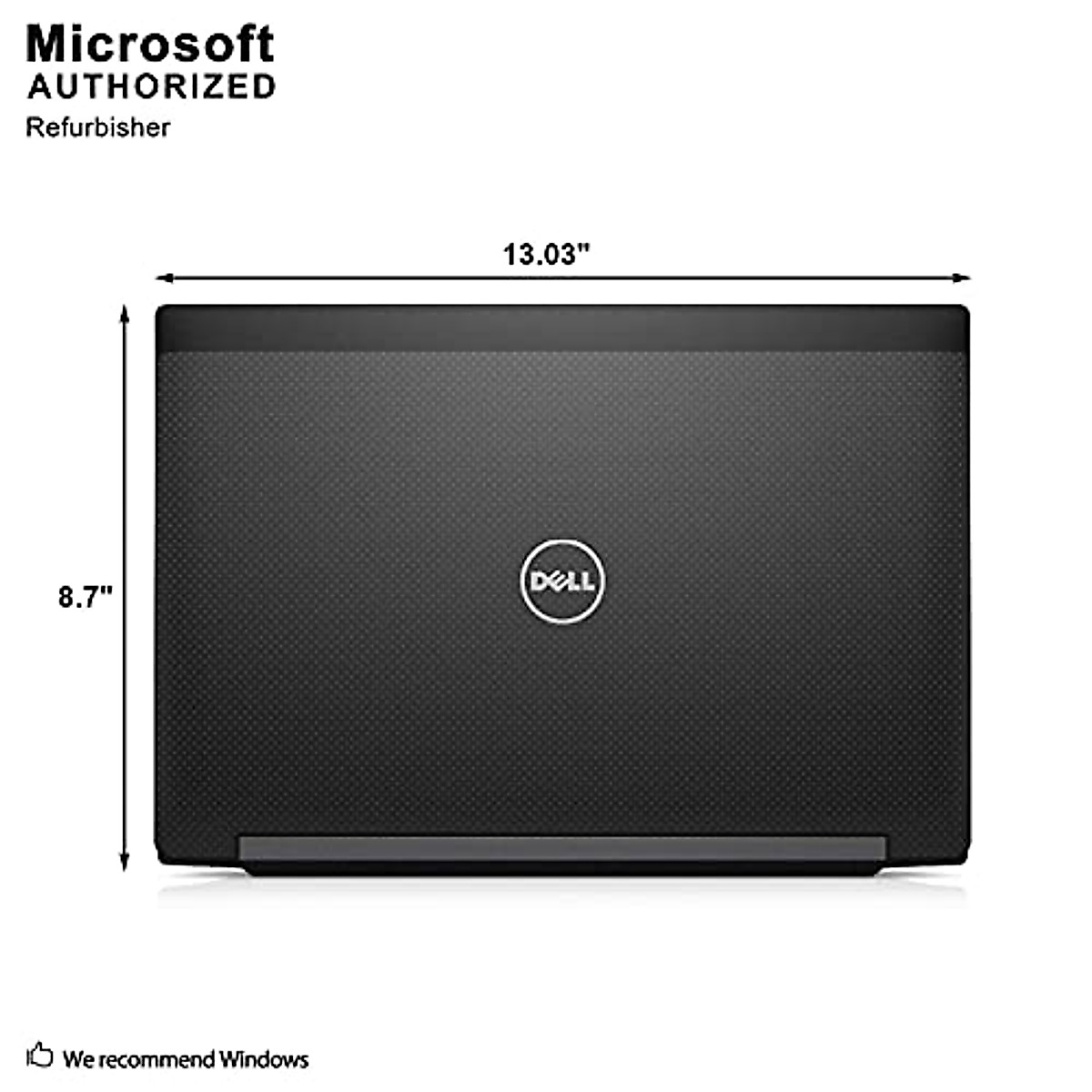 Dell Latitude 7480 14in FHD Laptop PC - Intel Core i7-6600U 2.6GHz 16GB 512GB SSD Windows 10 Professional (Renewed)