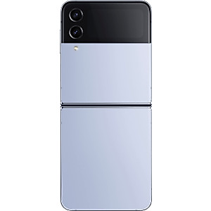 SAMSUNG Galaxy Z Flip4 5G 256GB 8GB RAM Factory Unlocked (GSM Only | No CDMA - not Compatible with Verizon/Sprint) - Blue (Renewed)