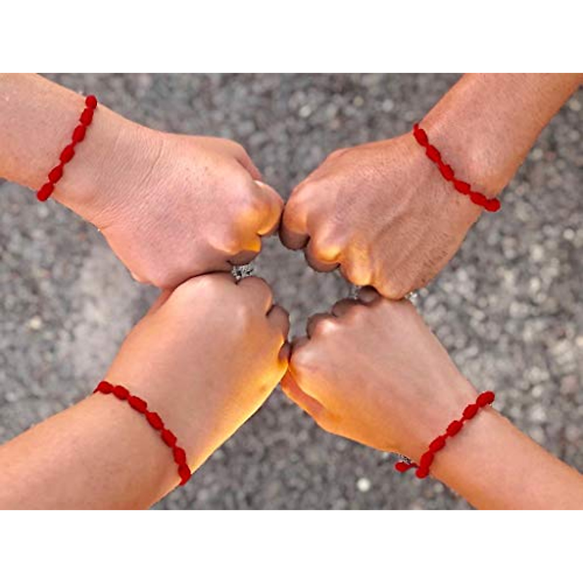 Bracelet 7 knots for protection, Evil Eye and Good Luck. Buddisth String. Thread/Amulet for prosperity and success. Talisman for Womens, Mens, Girls, Boys. Cord Adjustable.