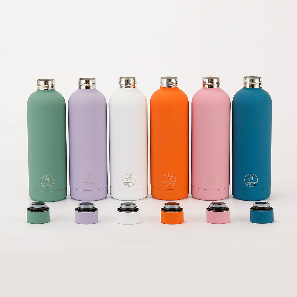 HISHTA 750mL Insulated Drinking Water Bottle - Double Wall Stainless Steel, BPA-Free, 12-24 Hour Thermal Insulation Performance, Sports Water Bottle with Secure Twist Cap - Navy Blue