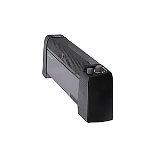 Comfort Zone Electric Baseboard Space Heater with Adjustable Thermostat, Dent-Proof Panels, Overheat Protection, Tip-Over Switch, & Stay-Cool Body, Ideal for Home, Bedroom, & Office, 1,500W, CZ600BK