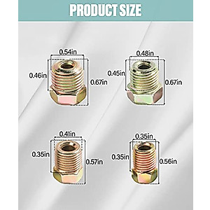 YAKEFLY 25 Ft Flexible Tube Line Roll,1/4" Brake Line Tubing Kit,Copper Coated Alloy Brake Line Tubing Coil with 16 Inverted Flare Fittings,Fuel Line Coil(Silver)