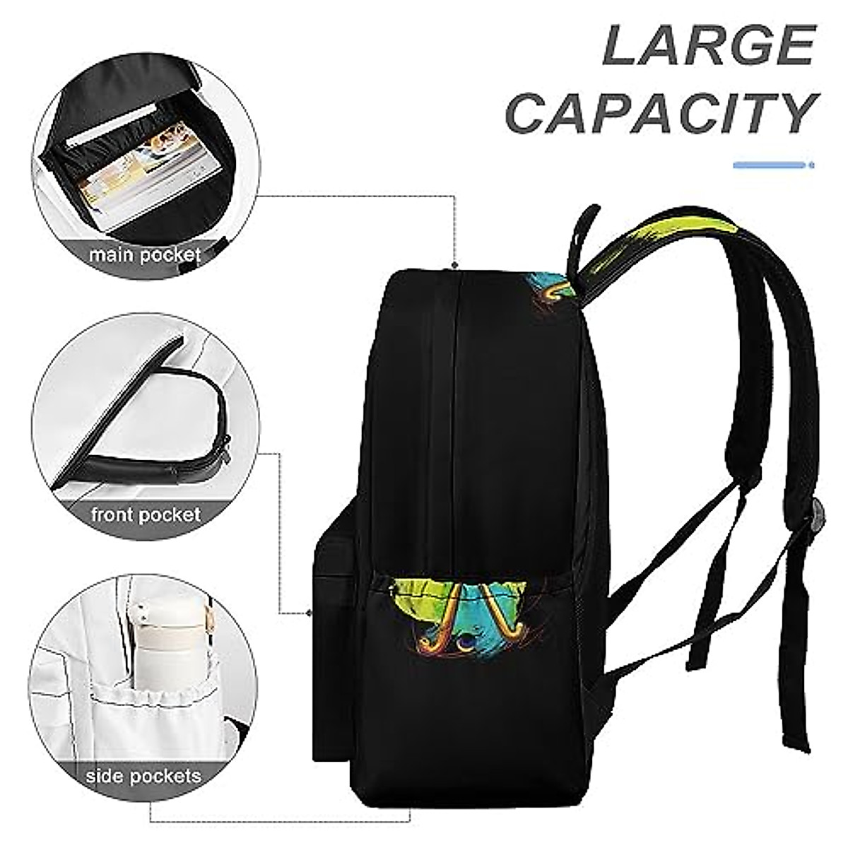 Field Hockey Travel Backpack Lightweight 16.5 Inch Computer Laptop Bag Casual Daypack for Men Women