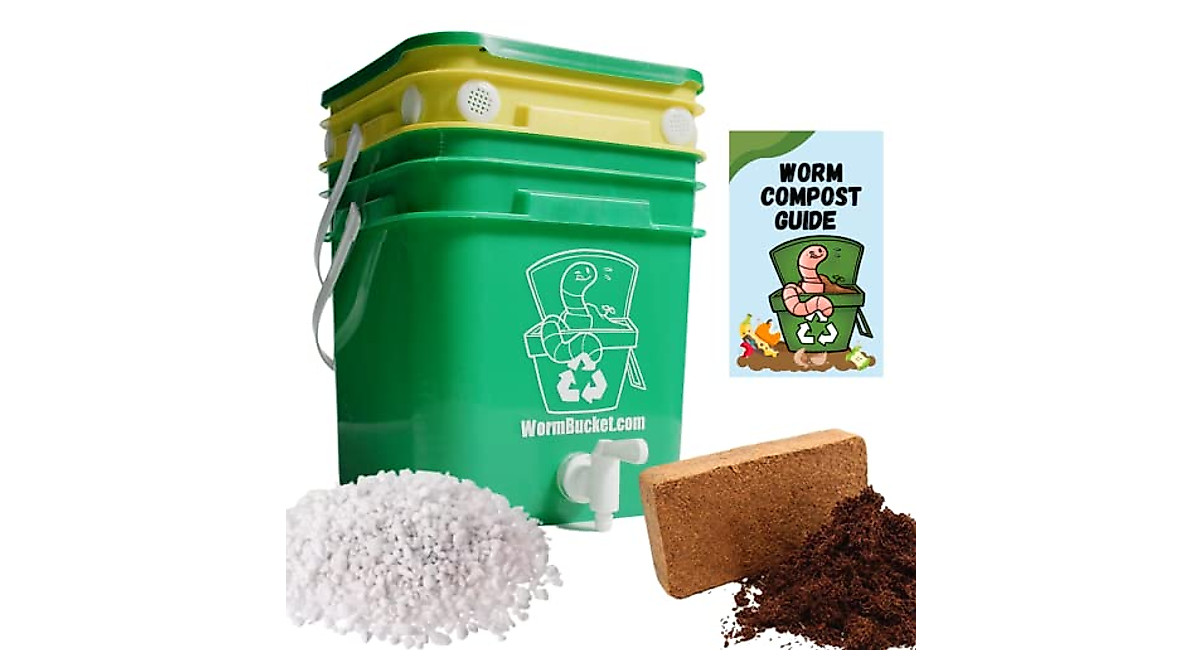 Worm Bucket Indoor Composting Kit | Make Worm Castings & Tea
