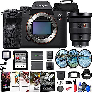 Sony a7R IVA Mirrorless Camera (ILCE7RM4A/B) FE 16-35mm Lens (SEL1635GM) + 64GB Memory Card + Filter Kit + Bag + NP-FZ100 Compatible Battery + Card Reader + LED Light + More