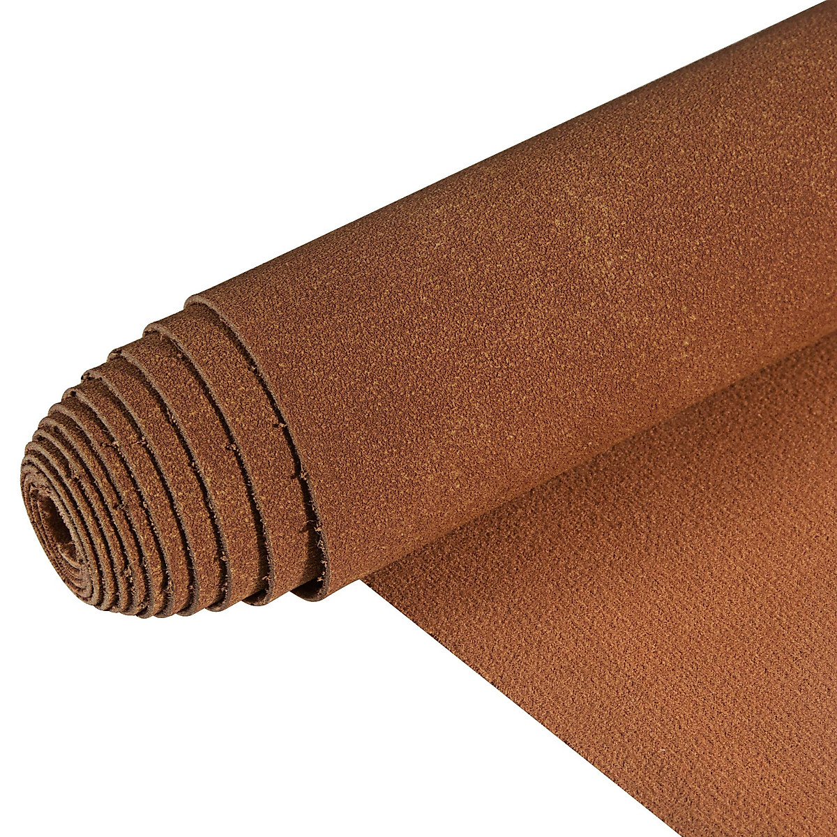 Gotocut Frosted Soft Solid PU Synthetic Leather Suede Faux Leather Sheet for Making Earring Hair Bows, Handicraft DIY Projects 9.5'' x 53" (Dark Brown)