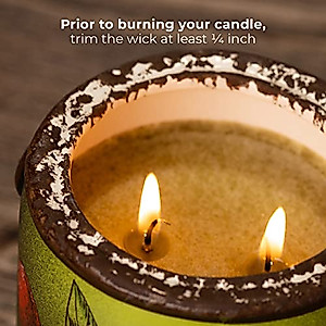 A Cheerful Giver — Juicy Peach - 20oz Large Scented Candle Jar - Farm Fresh - 95 Hours of Burn Time, Gift for Women, Orange