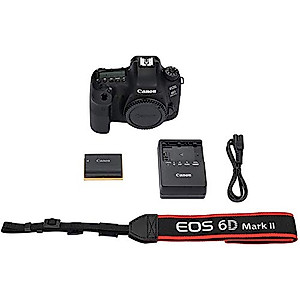 Canon EOS 6D Mark II Wi-Fi Digital SLR Camera Body with BG-E21 Battery Grip