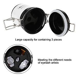 Eyelash Glue Storage Activated Carbon Sealed Storage Jar Leak Proof Container Cylinder Keep Dry and Fresh