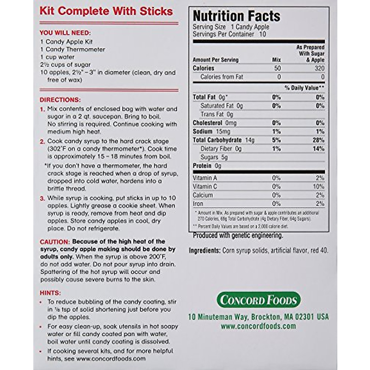 Concord Foods Candy Apple Kit, 5 oz
