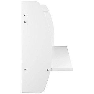 Wide Floating Desk, White