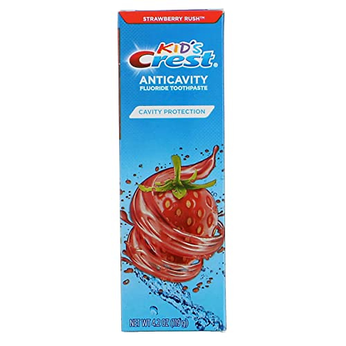 Crest Toothpaste Kids Strawberry Rush, 4.2 Ounce (Pack of 3)