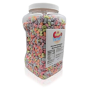 Sarah's Candy Factory Assorted Dehydrated Marshmallow Bits in Jar, 1lb PACK 1