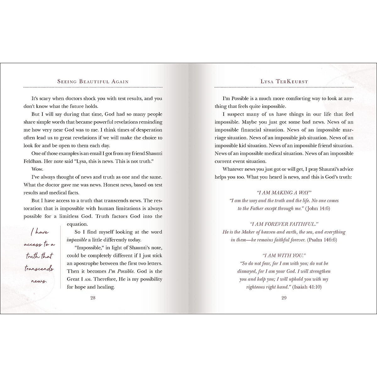 Seeing Beautiful Again: 50 Devotions to Find Redemption in Every Part of Your Story
