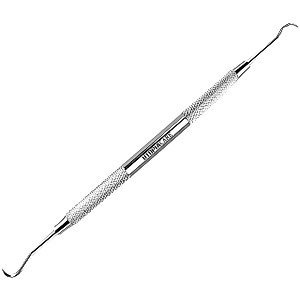 Utopia Care Professional Dental Tartar Scraper Tool - Dental Pick, Double Ended Tartar Remover for Teeth, Plaque Remover, Tooth Scraper (6.5 Inch, Silver, 1)