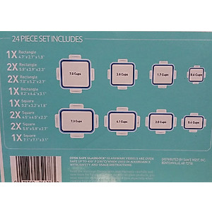Members Mark 24 piece glass storage containers