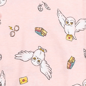 Harry Potter Hedwig Owl Newborn Baby Girls 3 Pack Sleeper Gown Red/Pink/Heather Grey 0-6 Months