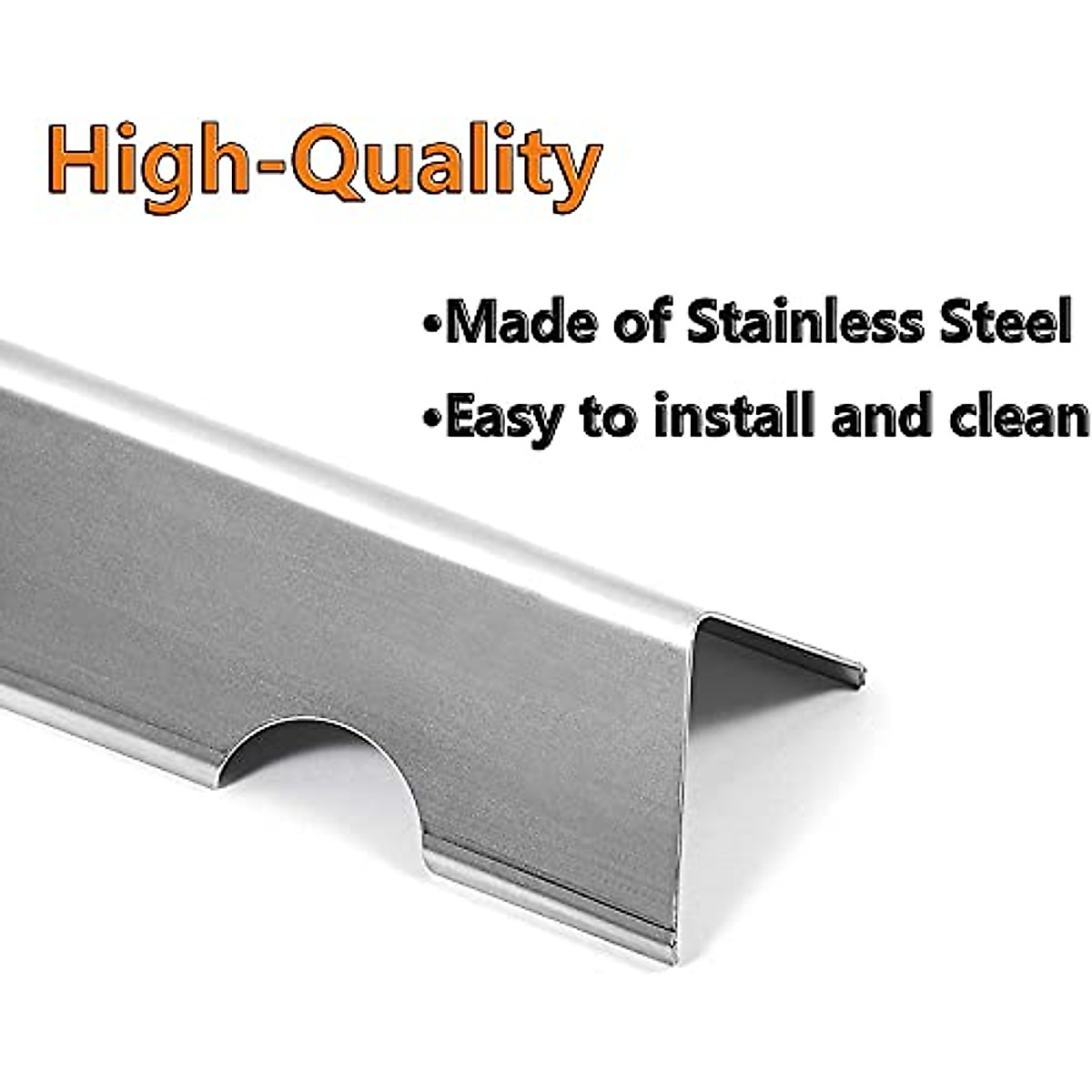 BBQ-PLUS 66032/66795 Flavorizer Bars and 66040 Heat Deflector Grill Parts Replacement for Weber Genesis II E/ES 310 Series (2017 and Newer) Gas Grills