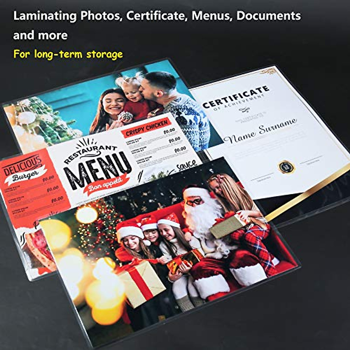 Koala Hot Thermal Laminating Pouches 3 mil 11.5x17.5 Inches Laminating Sheets for Seal 11x17 Inches Photos and Documents 55 Sheets for Extra Protection