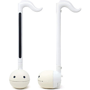 Otamatone Deluxe [English Manual] Electronic Musical Instrument Synthesizer from Japan by Cube/Maywa Denki, White