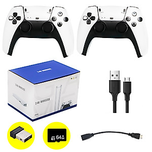 Retro Game Console, Plug and Play Video Game Console Built in 20000+ Games,23 Classic Emulators, 4K High Definition HDMI Output for TV with Dual Controllers