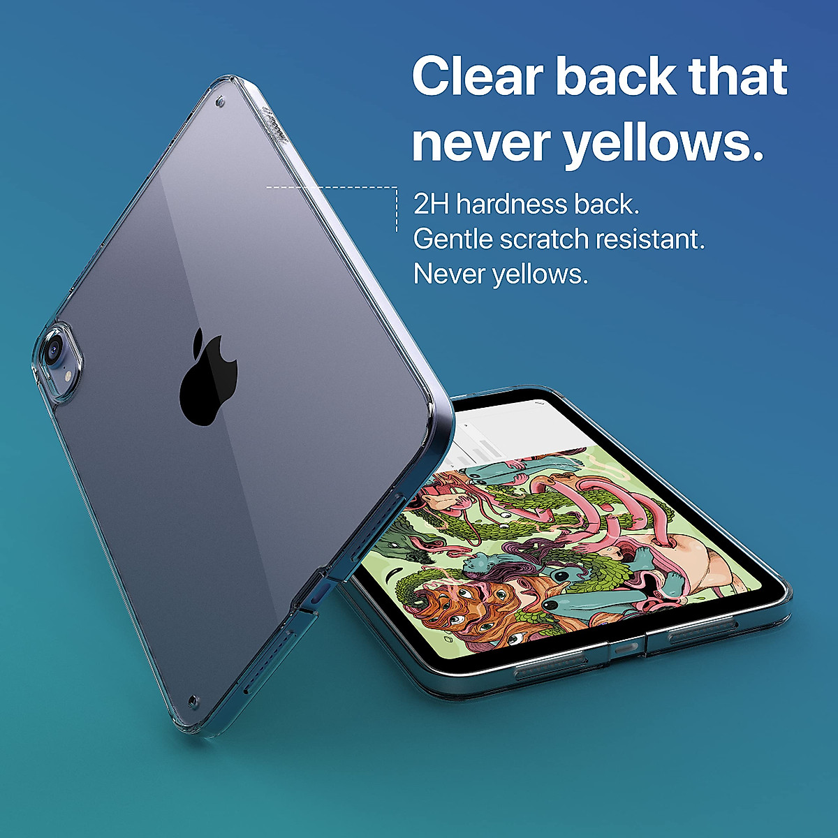 TineeOwl Arctic for iPad Mini 7 A17 Pro Case, iPad Mini 7th/6th Generation Ultra Thin Case (2024/2021) Crystal Clear Case, Supports Apple Pencil Charging and Touch ID, TPU Bumper (Clear)