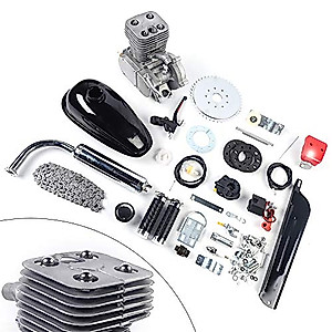 100cc Bicycle Engine Kit 2 Stroke Bike Engine Kit Motorized Bike Kit Bikes Bicycle Motor Kit (44 Tooth Sprocket)