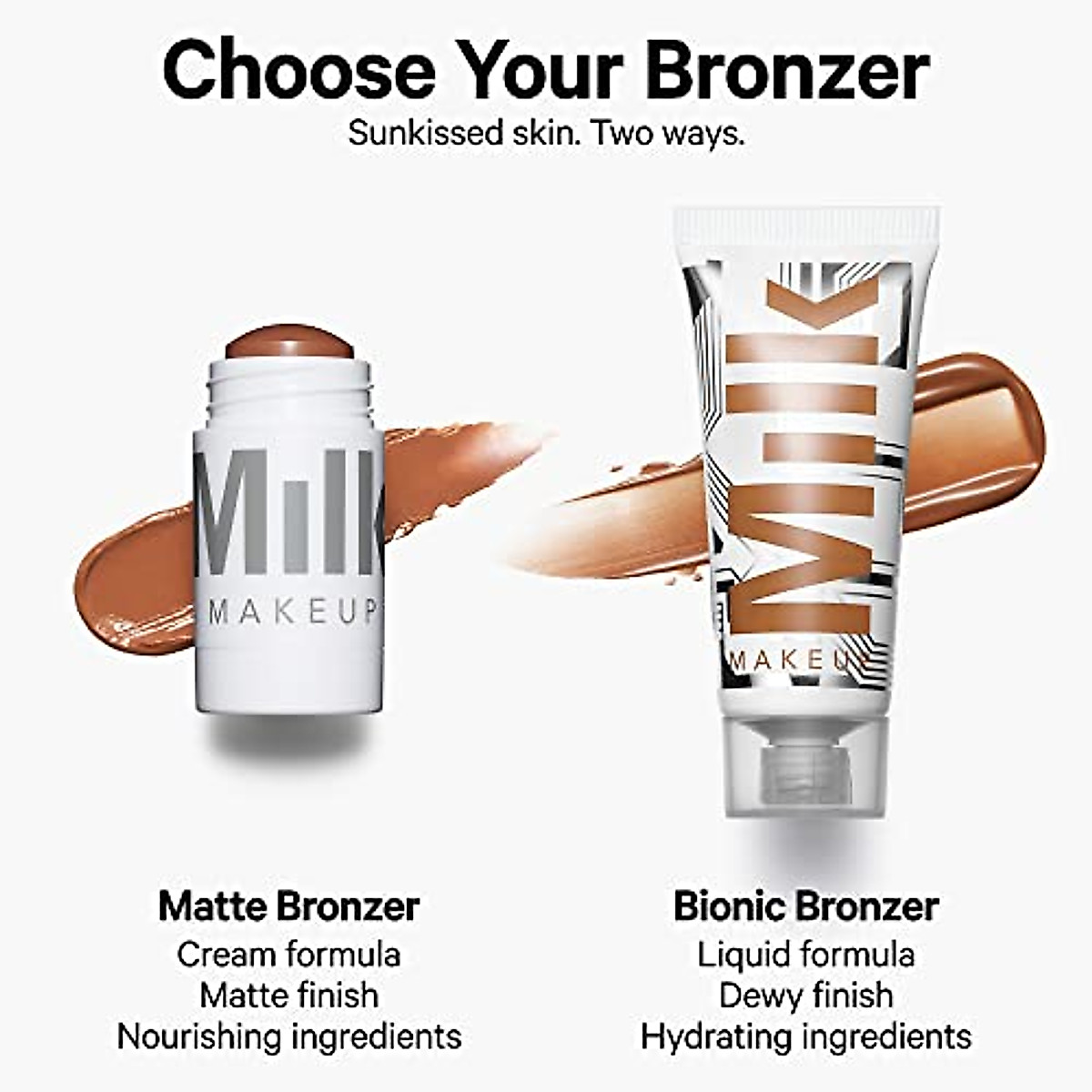 MILK Makeup Matte Bronzer Stick - Buildable Color, Matte Finish - 0.19 Oz (BAKED - Bronze)